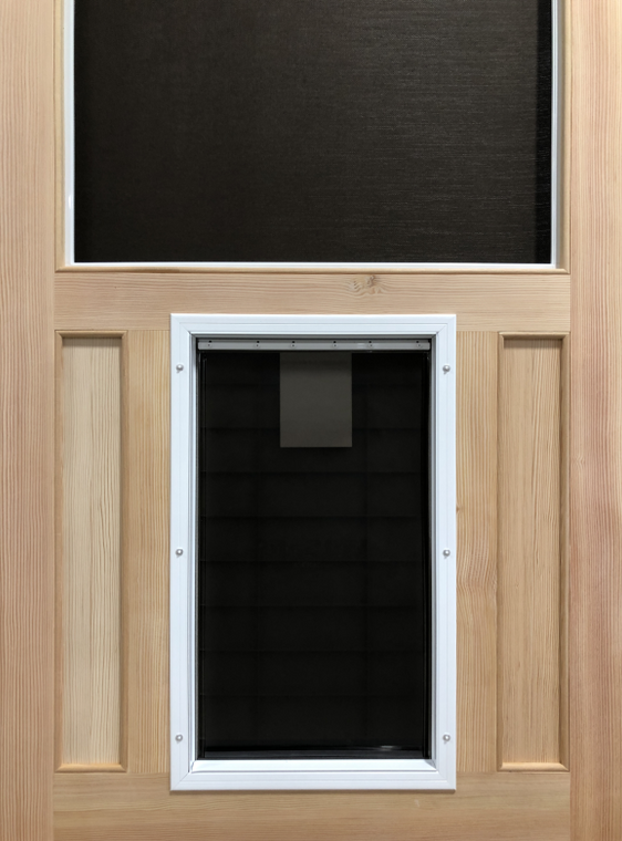 Screen Doors With Dog Doors - Standard Pet Screen Door | Wooden Screen ...