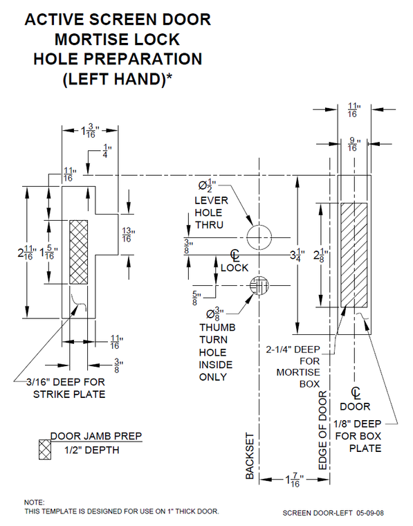 Screen Doors That Lock – Summit Mortised Lockset | Screen Door Hardware