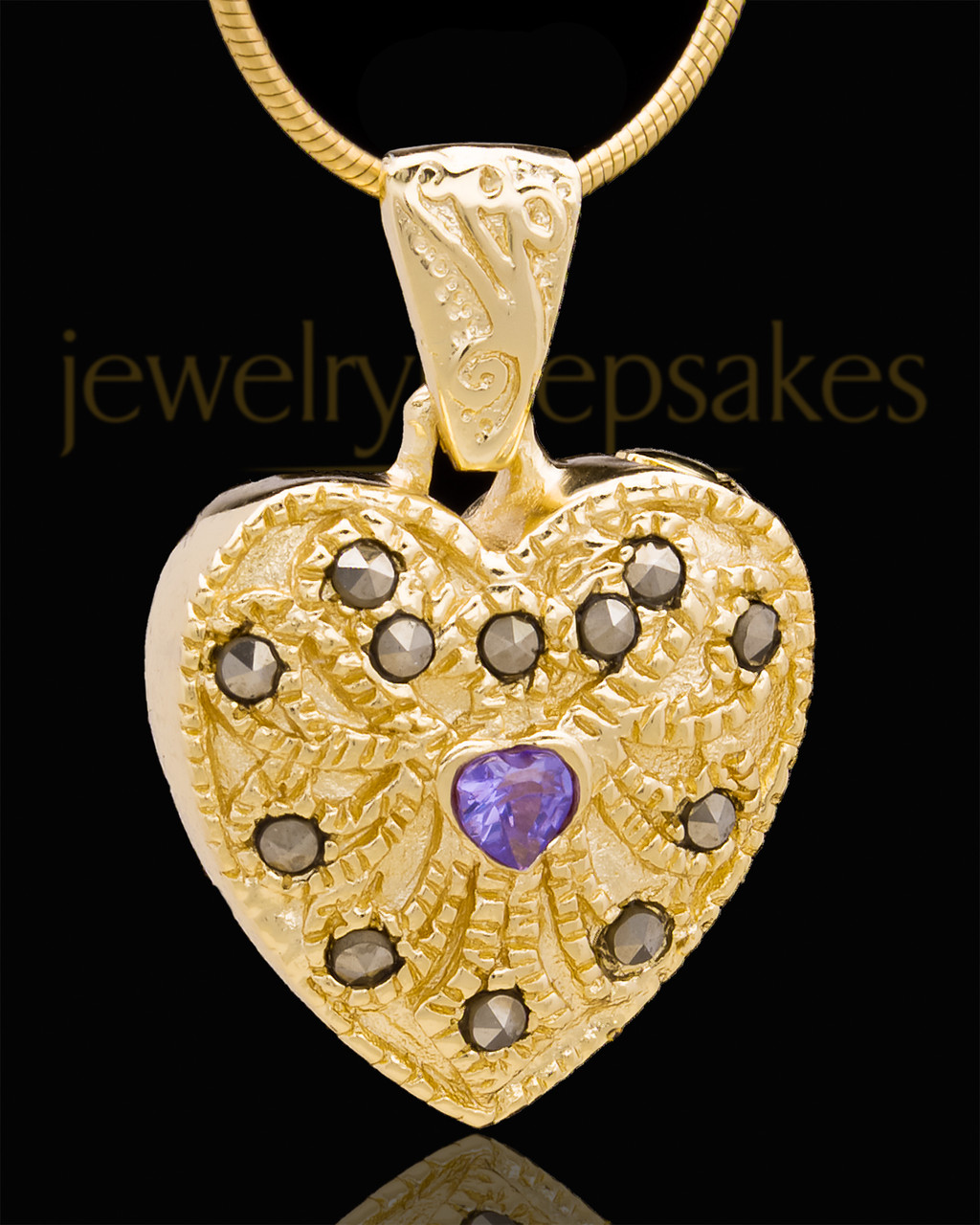 gold plated noble heart keepsake jewelry and heart memorial keepsakes