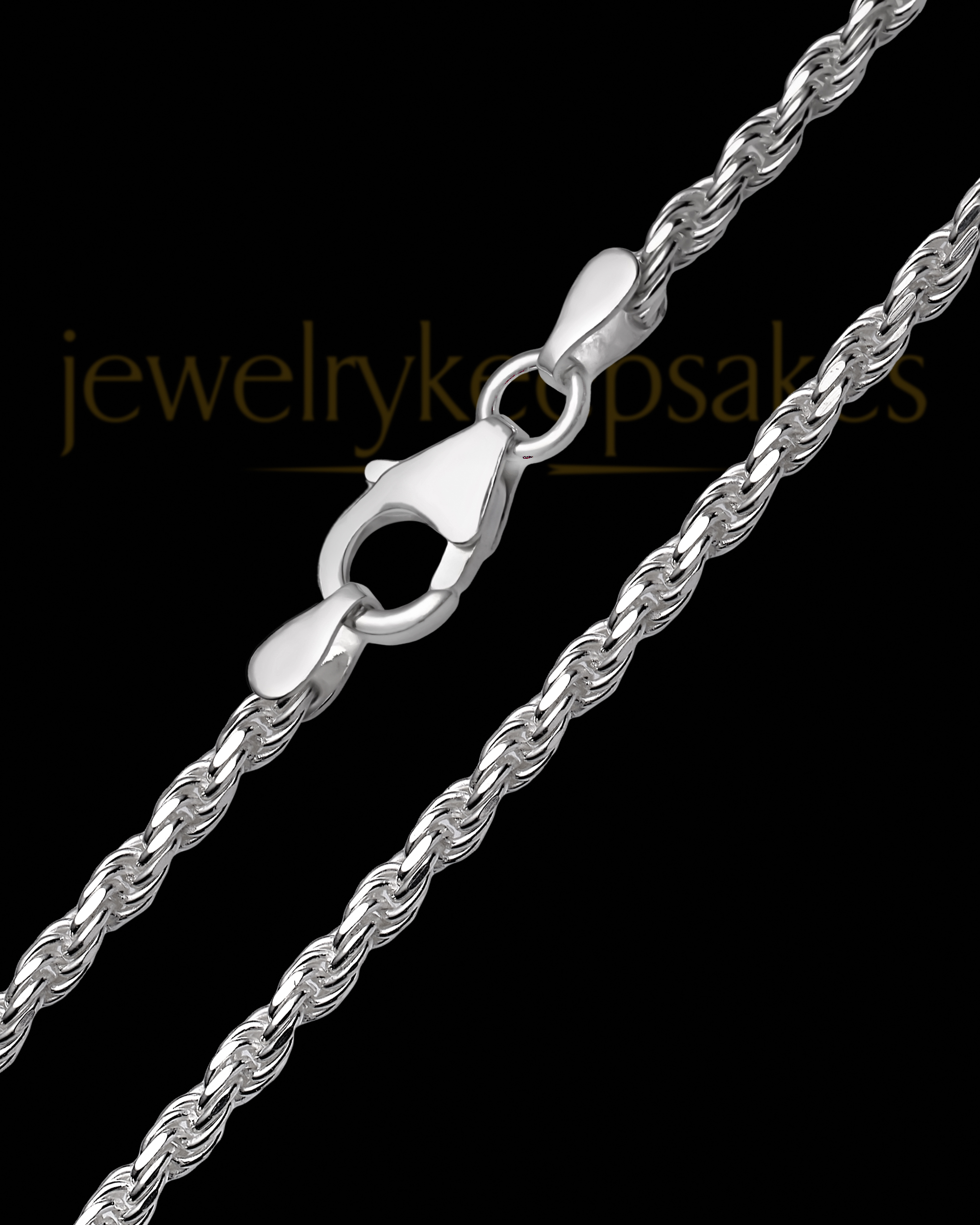 Sterling Silver Premium Rope Chains, Premium Silver Chains, Premium ...