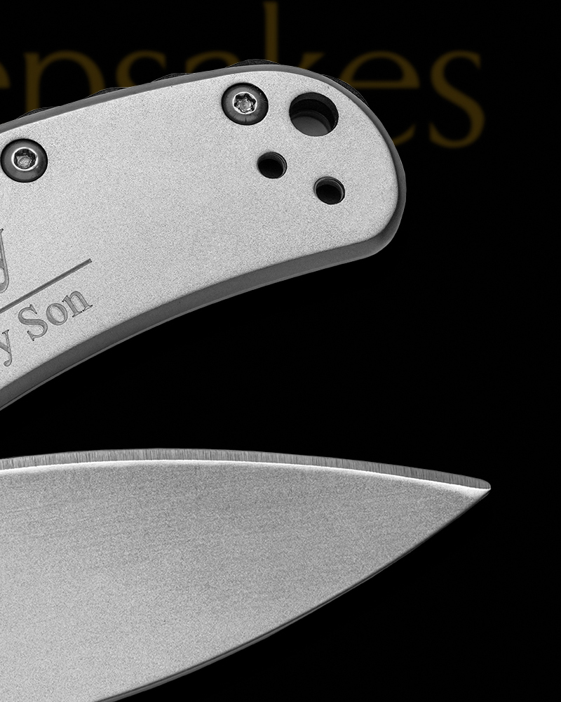 Personalized Memorial Thumbprint Knife With Engraving