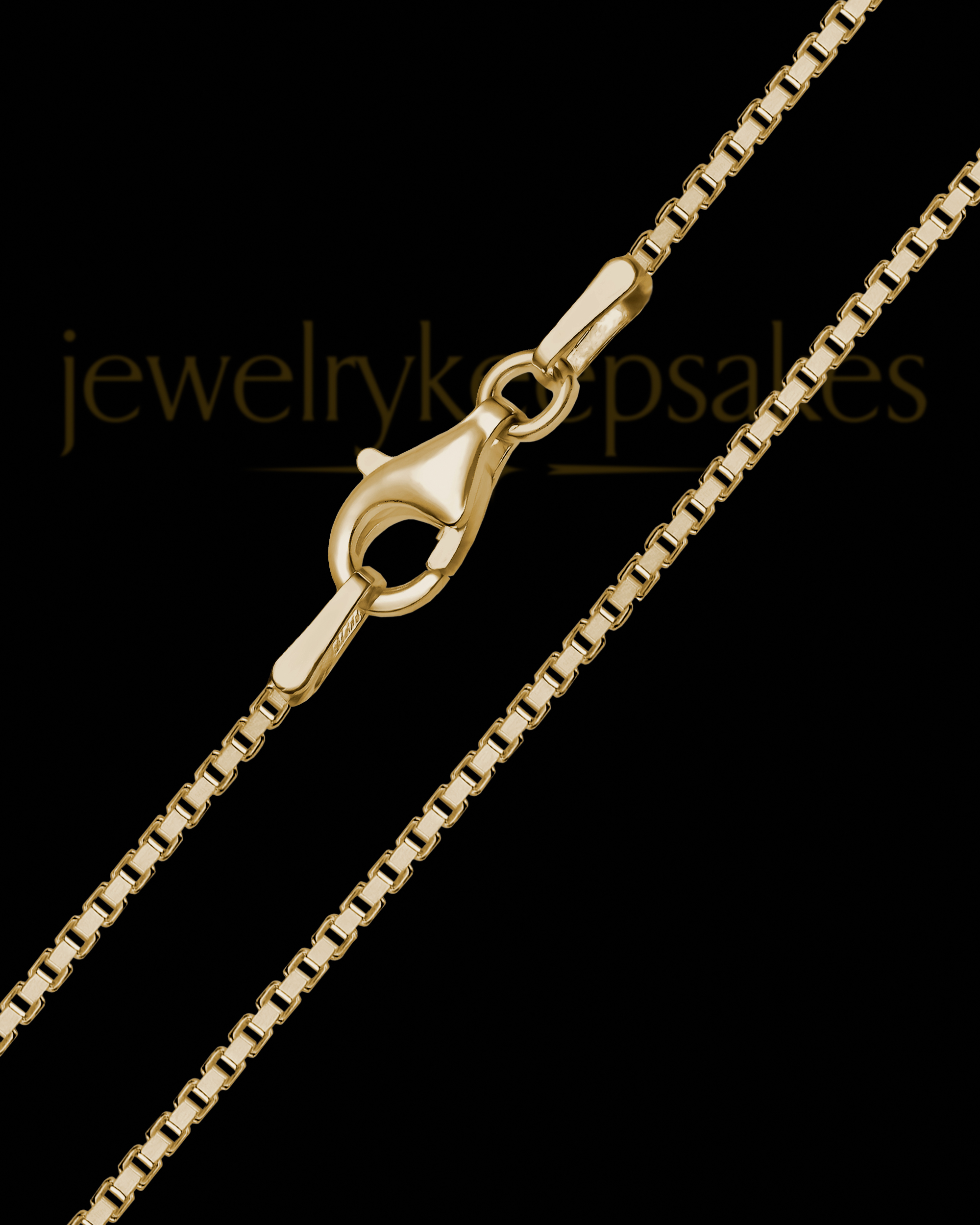 Gold Premium Box Chains - JewelryKeepsakes.com