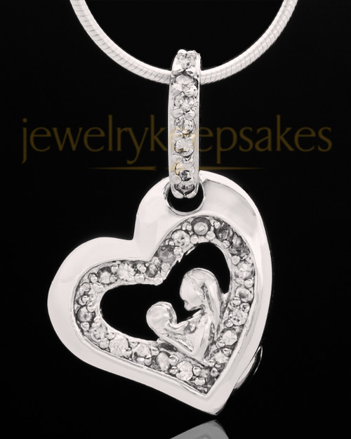 silver tenderness keepsake jewelry and heart memorial pendants