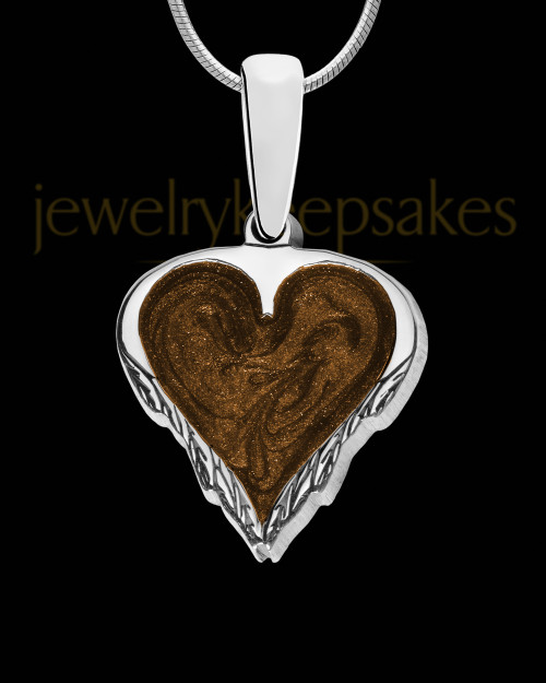 Oakwood Heart Silver Ash Jewelry, Heart Ash Pendants, Heart Jewelry ...