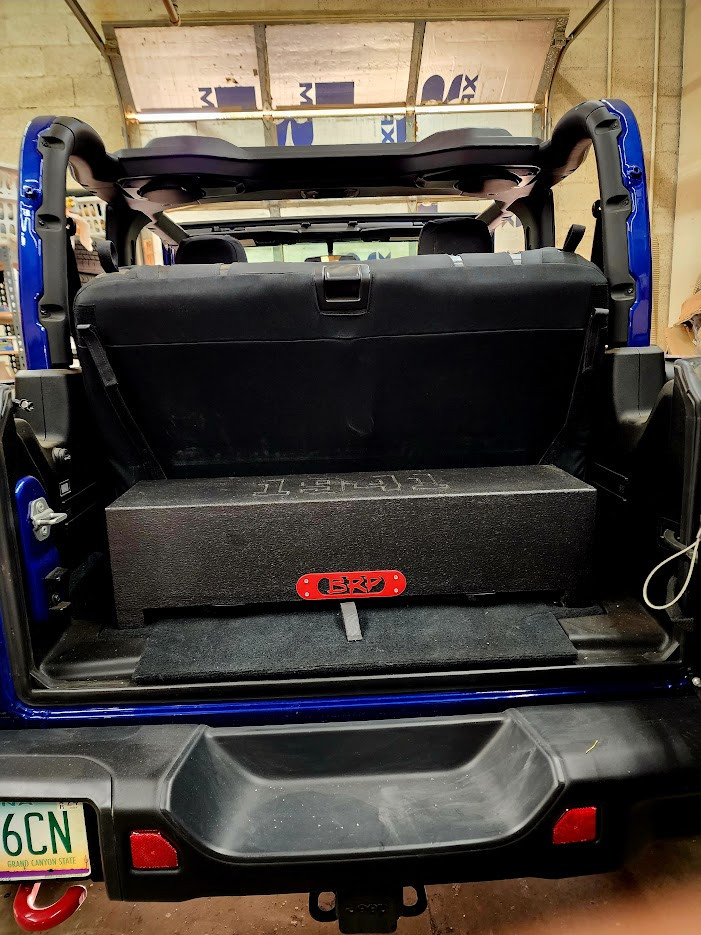 JEEP 2 DOOR TJ/LJ/YJ/JK/JL DUAL 8" DOWN-FIRING SUBWOOFER BOX
