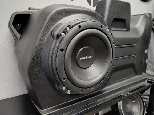 Jeep Wrangler JLU Alpine 10" Subwoofer Ring Adapter And Subwoofer Combo