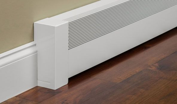 Baseboarders® Basic Baseboard Cover 4 ft length | Vent and Cover