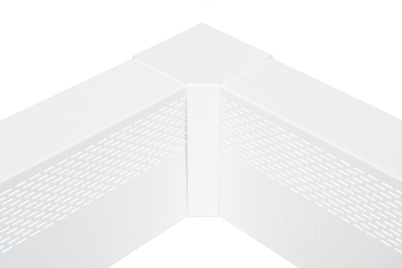 DEMI Baseboard Cover Inside Corner 90 degrees | Vent and Cover