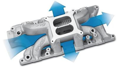 71233 Edelbrock Performer RPM II Intake Manifold Black. Fits 86-95 5.0L ...