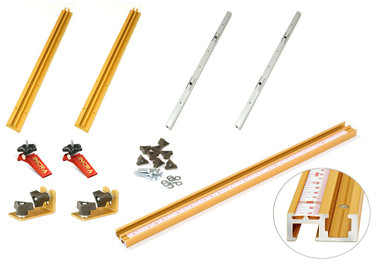 INCRA Build-It System 36" T-Track Plus / Panel Connectors Bundle (10 ...