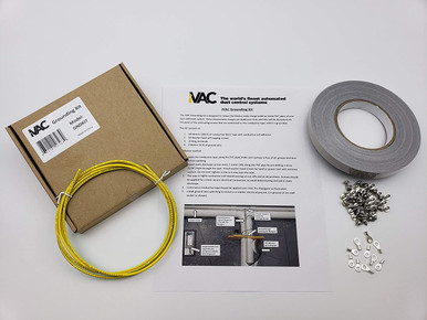 IVAC Dust Collector Grounding Kit for non-conductive PVC or plastic ...