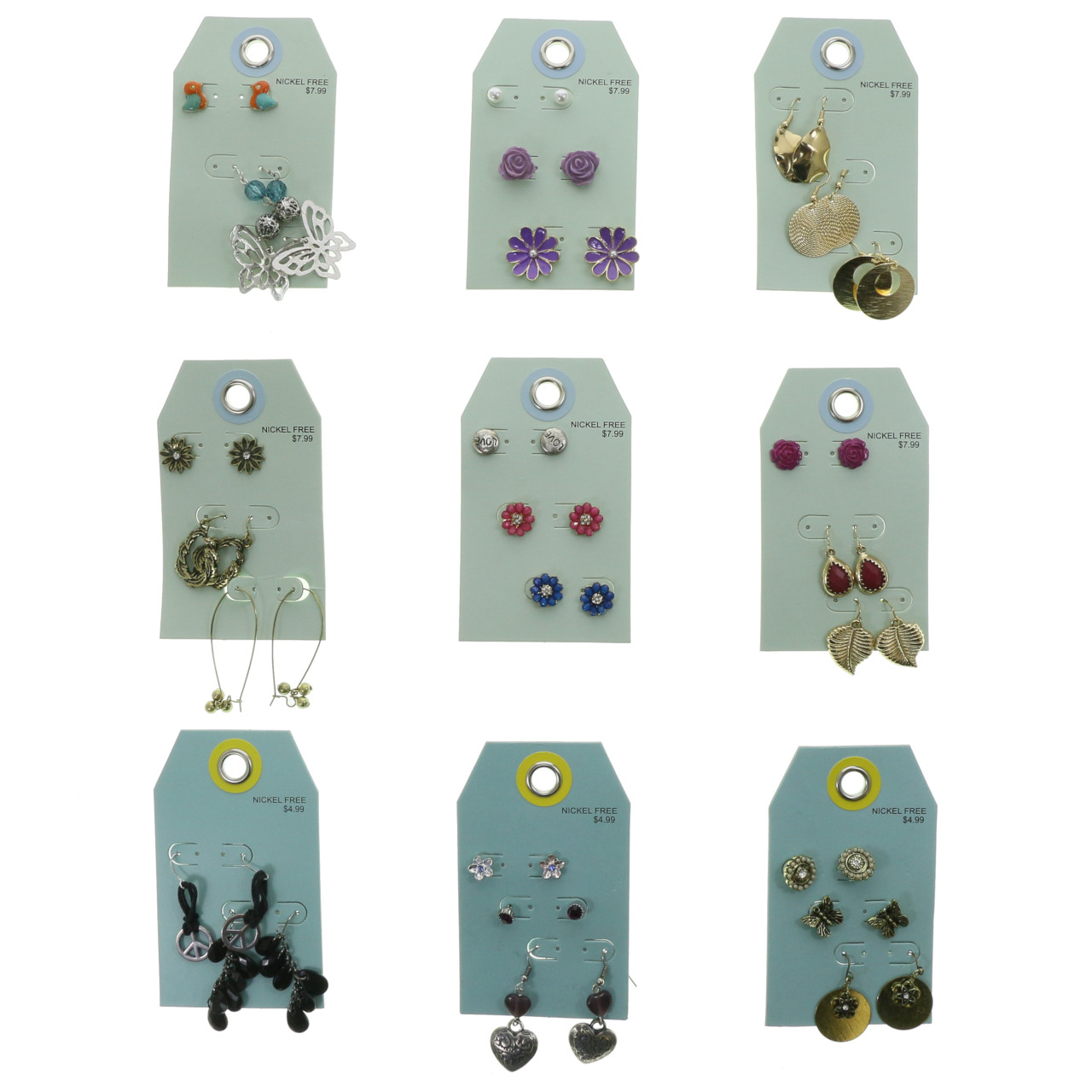 72 Piece Assorted Multiple Earring Sets GMEASST01 - Wholesale Jewelry ...