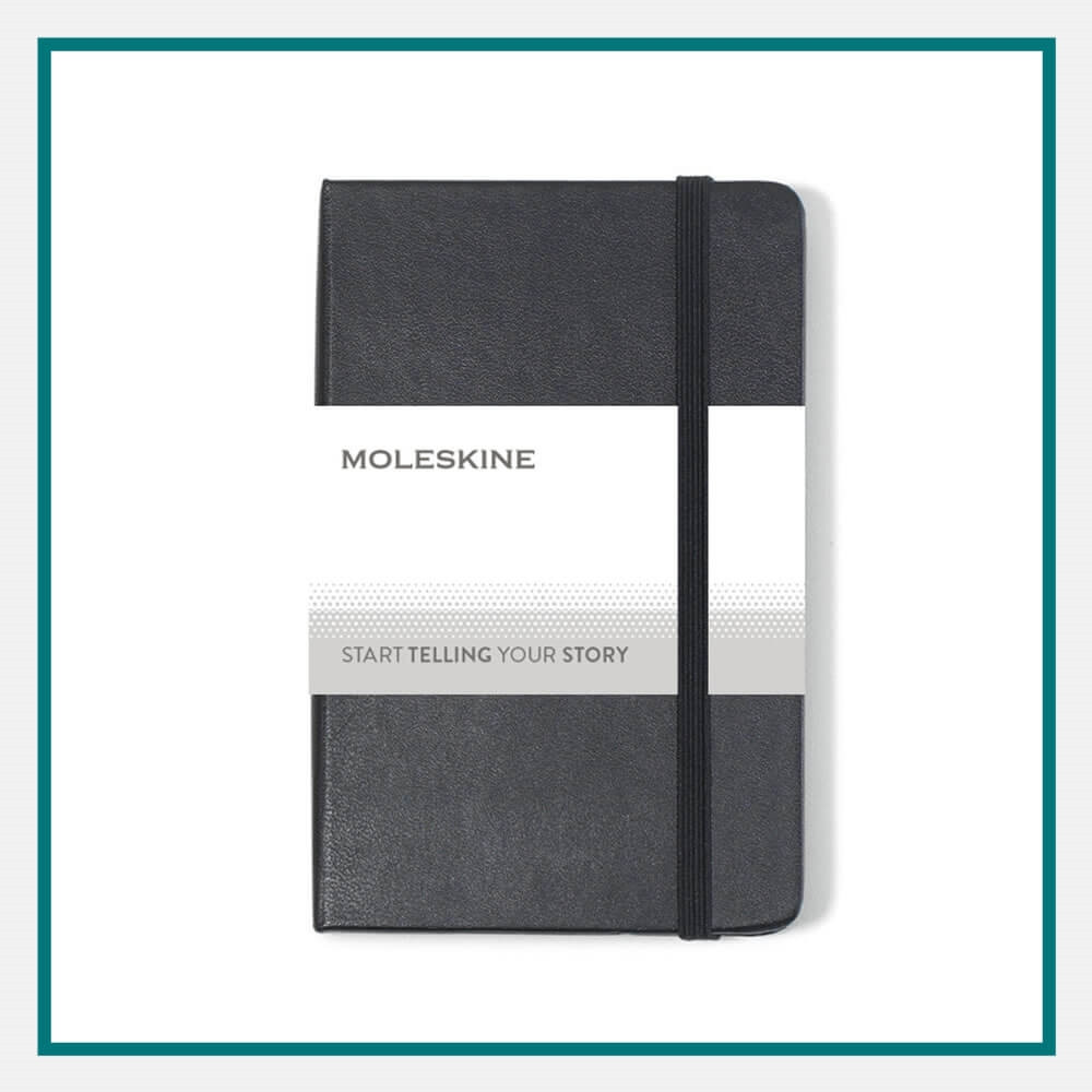 Moleskine Hard Cover Plain Pocket Notebook Deboss | ELITE PROMO INC