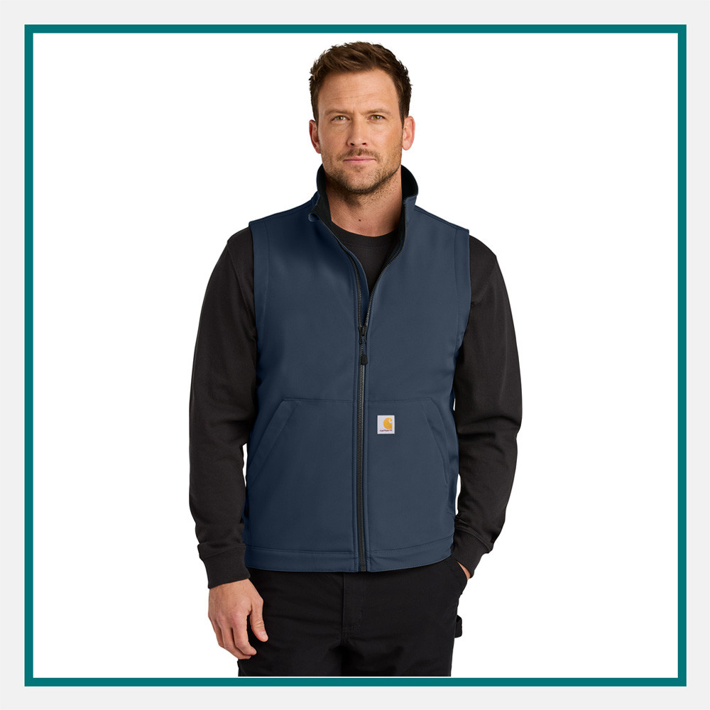Carhartt Rain Defender Soft Shell Vest Custom Embroidered | Beautifully ...