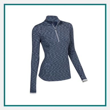 Zero Restriction Shae Zip Mock Custom Embroidered | ELITE PROMO INC