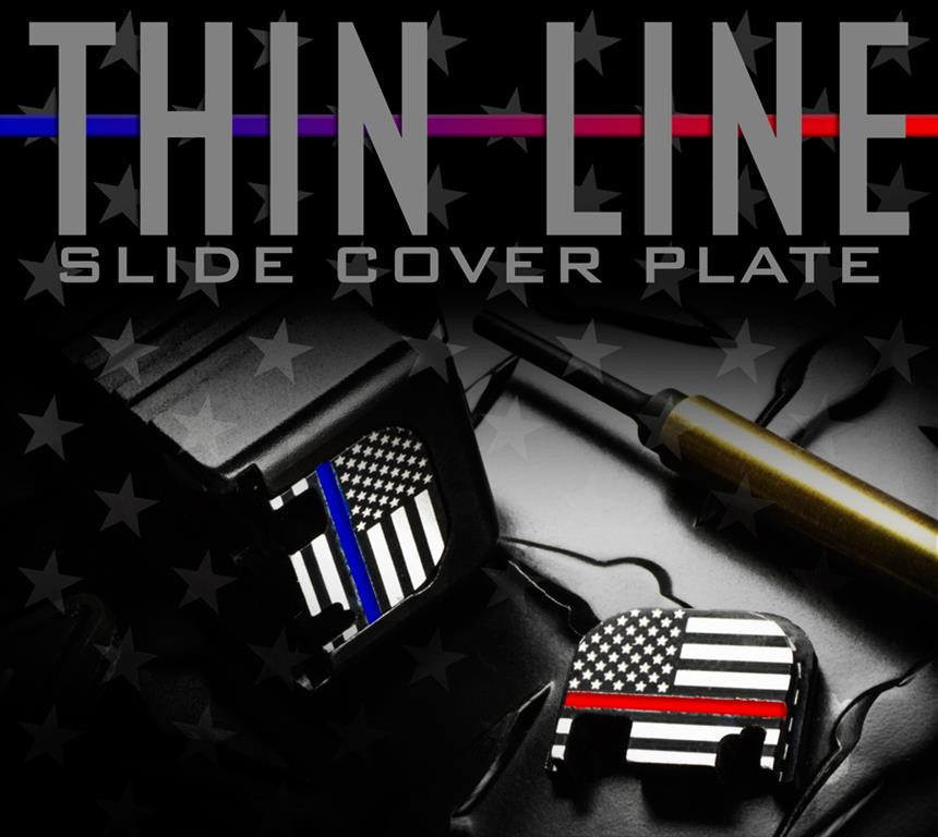 Thin Line Slide Cover Plate - Blue - Lone Wolf Arms