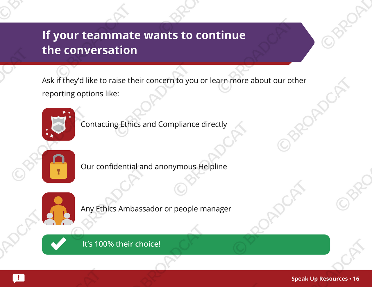 Ethics Ambassadors Onboarding - Broadcat