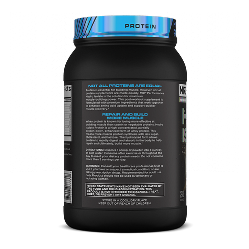 Mri Performance Hydro Isolate Protein 100 Hydrolyzed Whey Powder