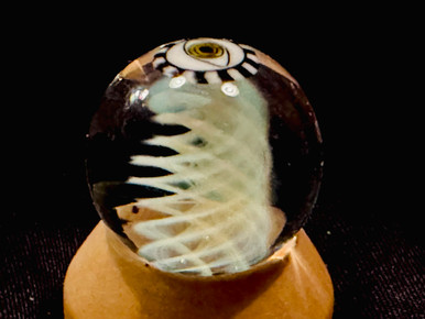 Banjo eye of the tornado marble - Many Clouds Smoke Shop