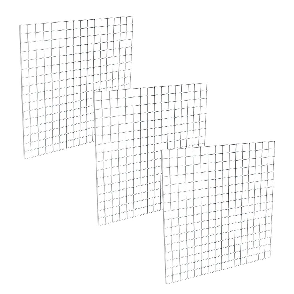 4' X 4' Gridwall Panels | Chrome