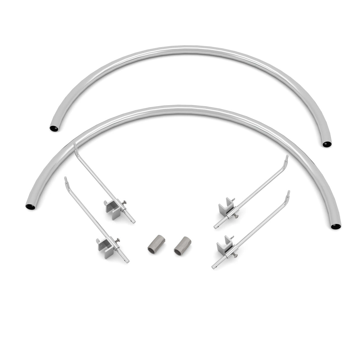 36" Round Rack Add-On or Replacement Display Rail | CHROME