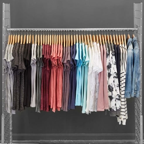 Gridwall Straight Hangrail 48" Long | Product Display Solutions