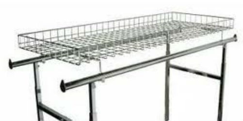 Wire Basket Topper for Double Rail Racks | Product Display Solutions
