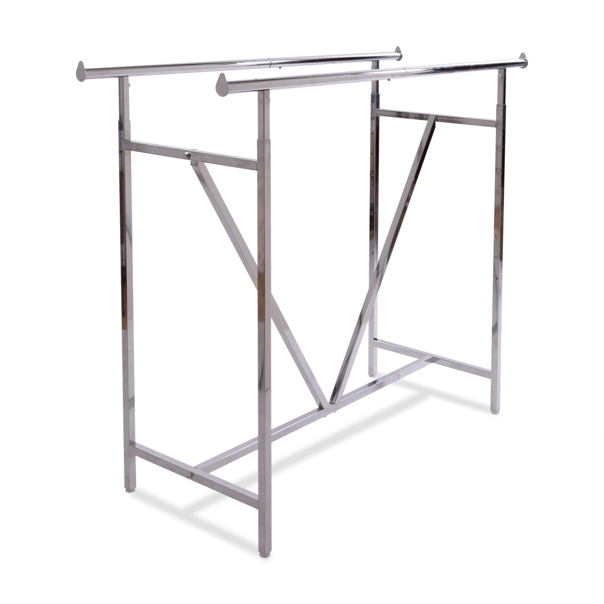 Double Rail Clothing Rack with V Brace | Product Display Solutions