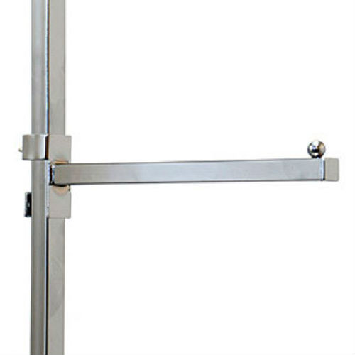 16 Long Clamp-On Straight Add-On Arm for Square Tube Clothing Racks