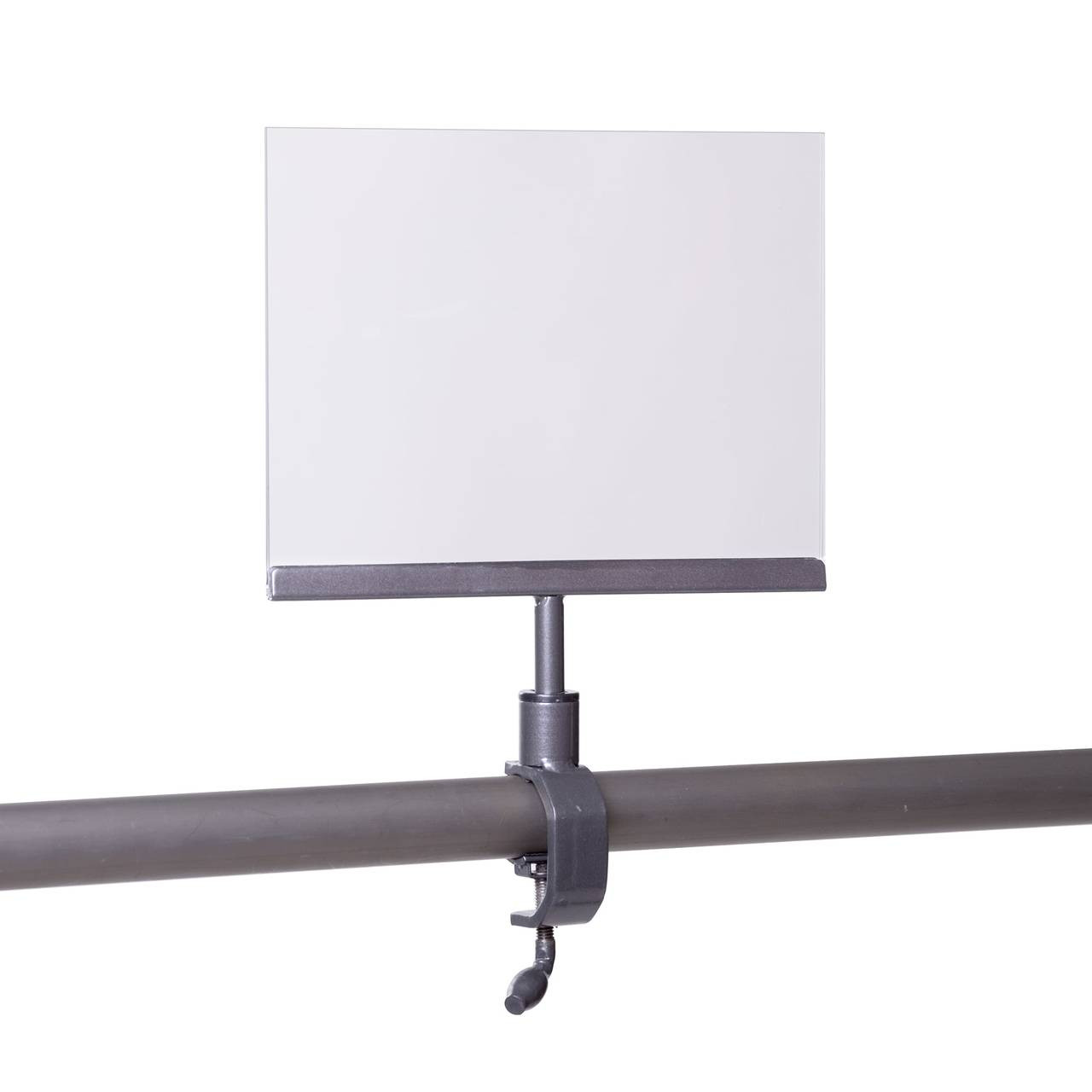 5.5 H x 7 W Pipe Clothing Rack Sign Holder | Product Display Solutions