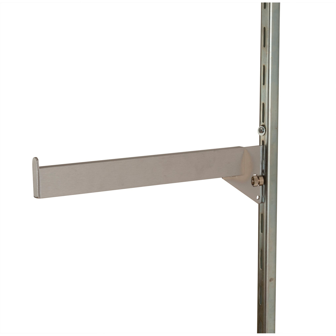 12" L Satin Chrome Faceout for Slotted Standards