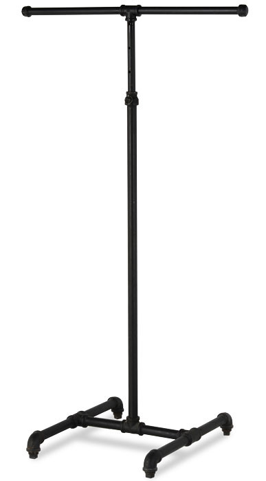 2-Way Clothing Rack | Black Pipeline Collection | Product Display Solutions