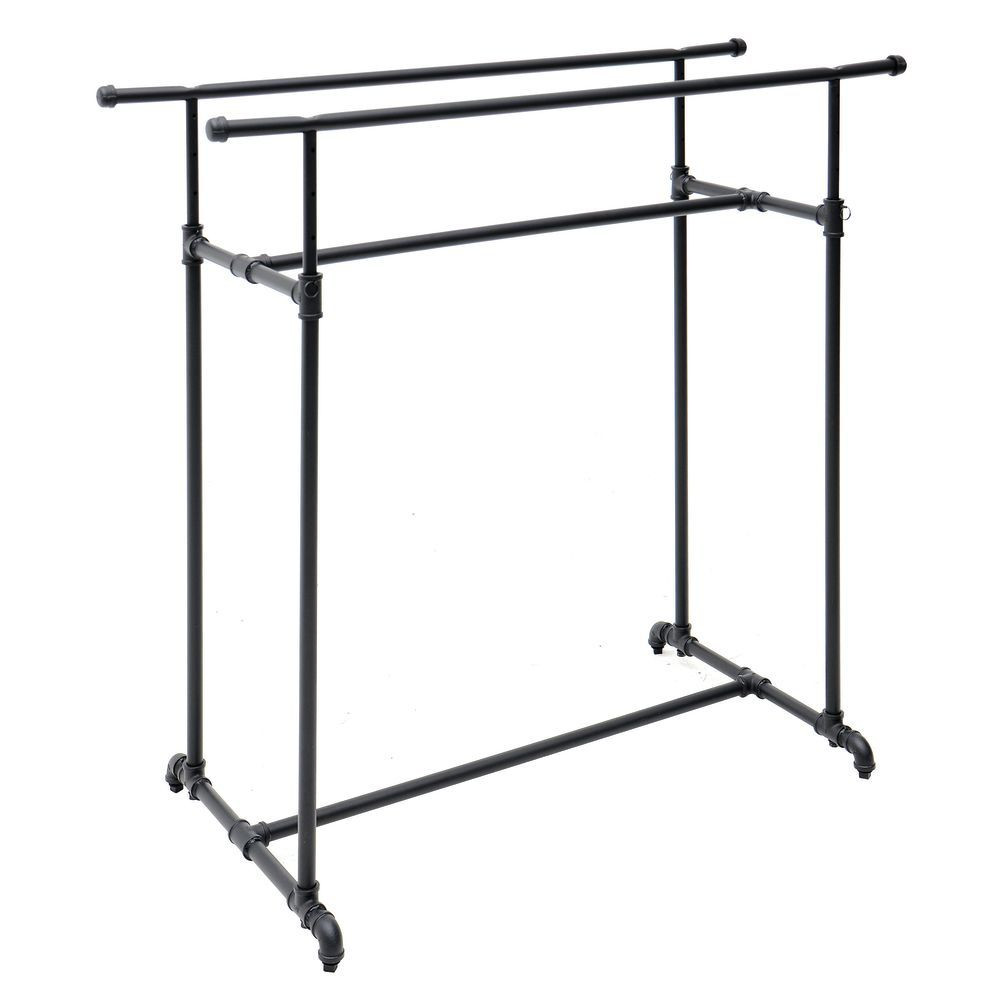 2-Way Clothing Rack | Black Pipeline Collection | Product Display Solutions