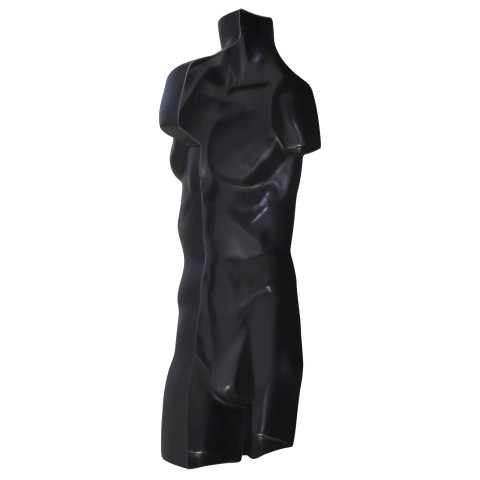 Male Full Torso Hanging Display Form | Black