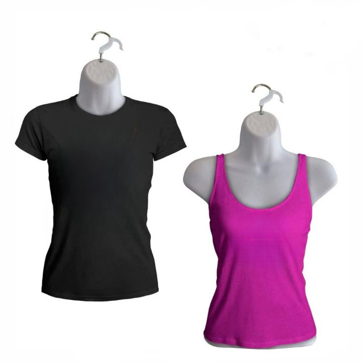 Female Upper Torso Hanging Display Form | White