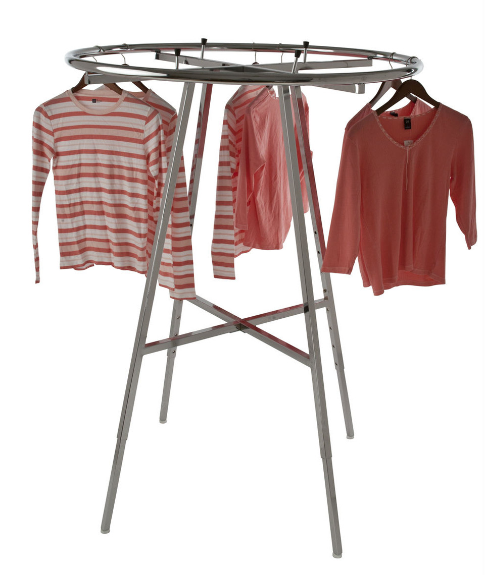 36" Round Rack Add-On or Replacement Display Rail | CHROME