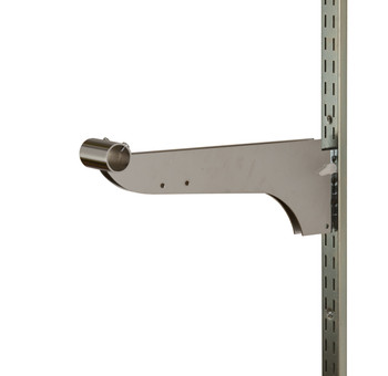12" L Double Slotted Standard Round Tubing Hangrail Bracket