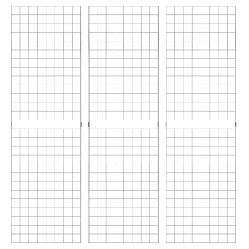 2' X 7' Portable Gridwall Panels | Chrome