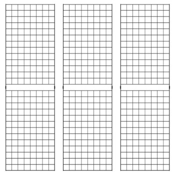 2' X 7' Portable Gridwall Panels | Black
