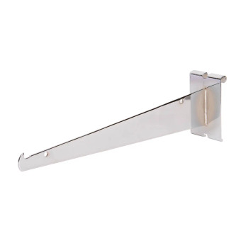12" Gridwall Shelf Brackets | Chrome