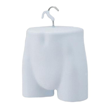 Male Lower Torso Hip Hanging Display Form | White