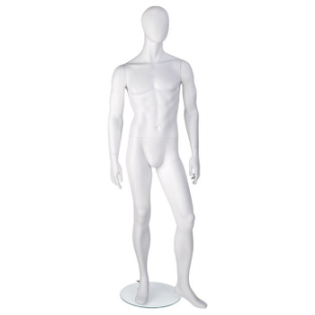 Male Mannequin in Contrapposto Pose | Oval Face | White