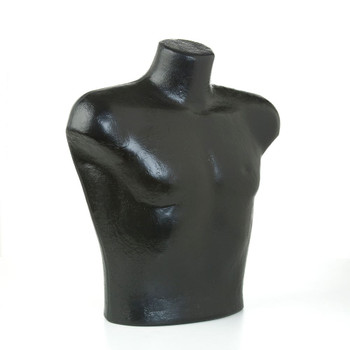 Countertop Men's Shirt Display Form | Base Compatible | Black