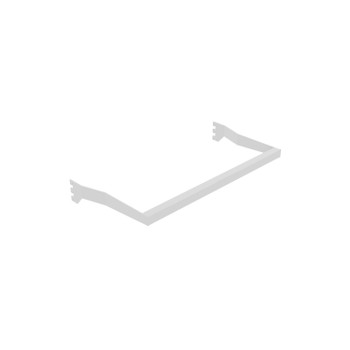 24" Hangrail Display Bar for Aspect Line Slotted Fixtures | White