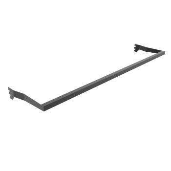 48" Hangrail Display Bar for Aspect Line Slotted Fixtures | Black