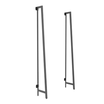 96" Wall-Mount Retail Display | Aspect Collection| Black