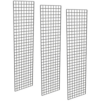 2' X 8' Gridwall Panels | Black