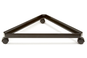 Triangle Base with Casters For Grid Panels | Black