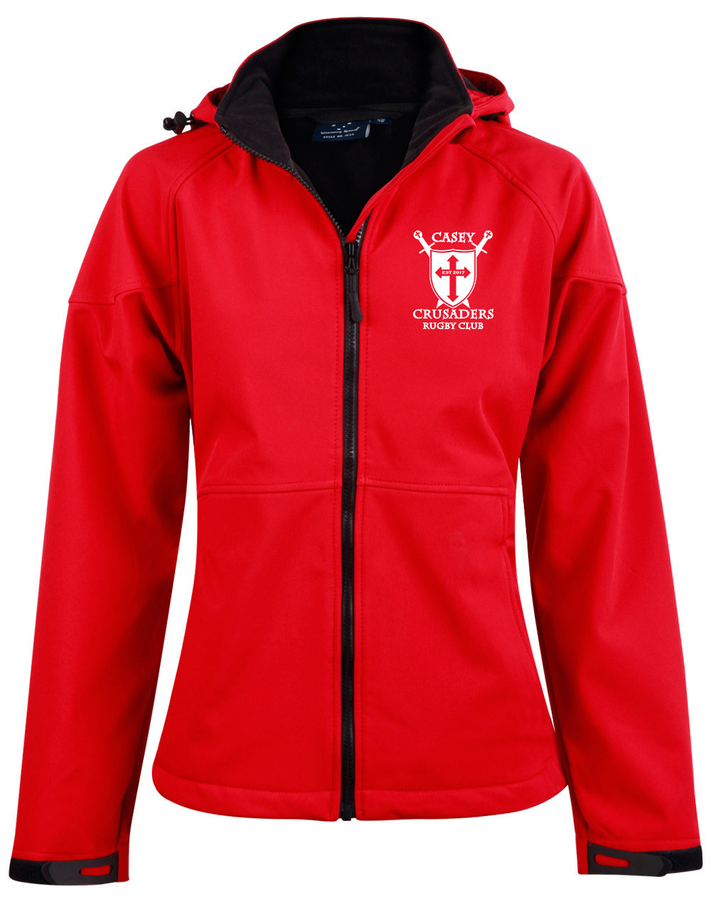 CASEY CRUSADERS Aspen Softshell Jacket LADIES Red/Black