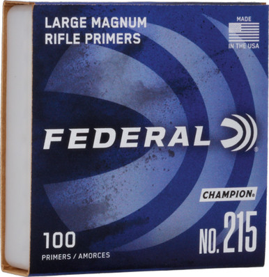 Federal Primers Large Rifle F215 - Reliable Magnum Rifle Ignition for ...